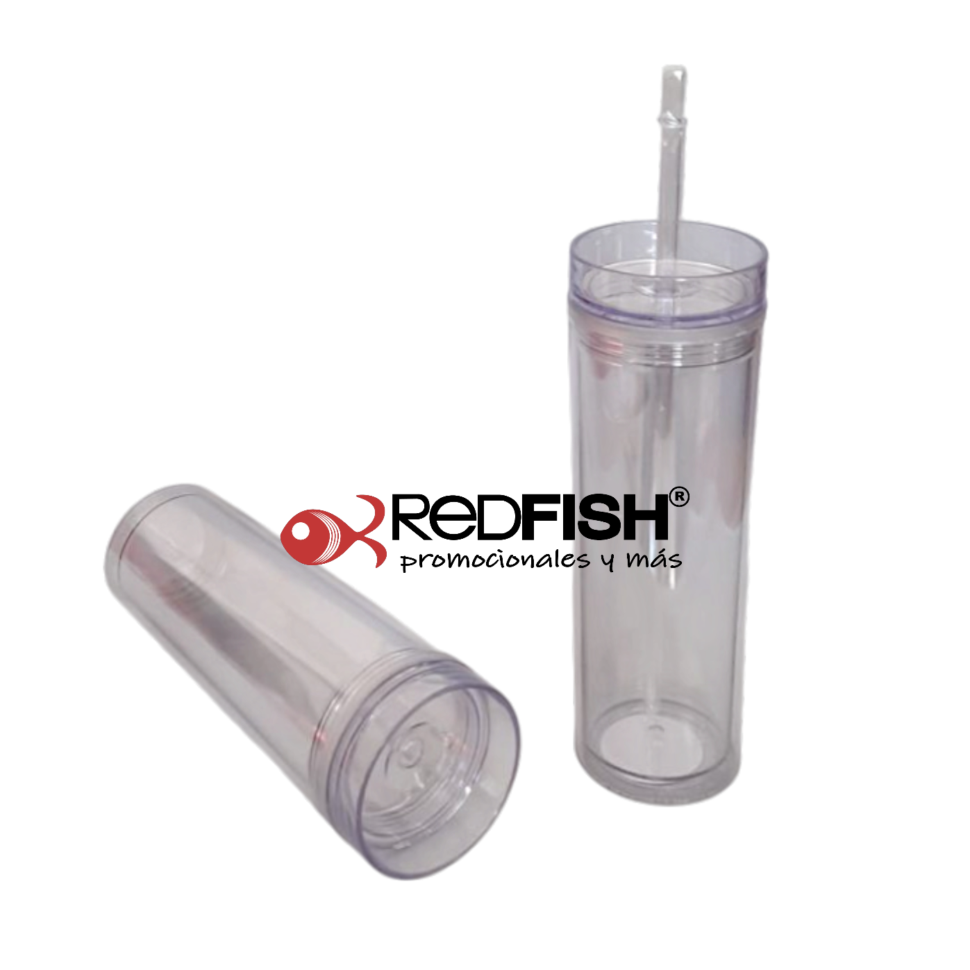 Ánfora con Popote Transparente – RedFish